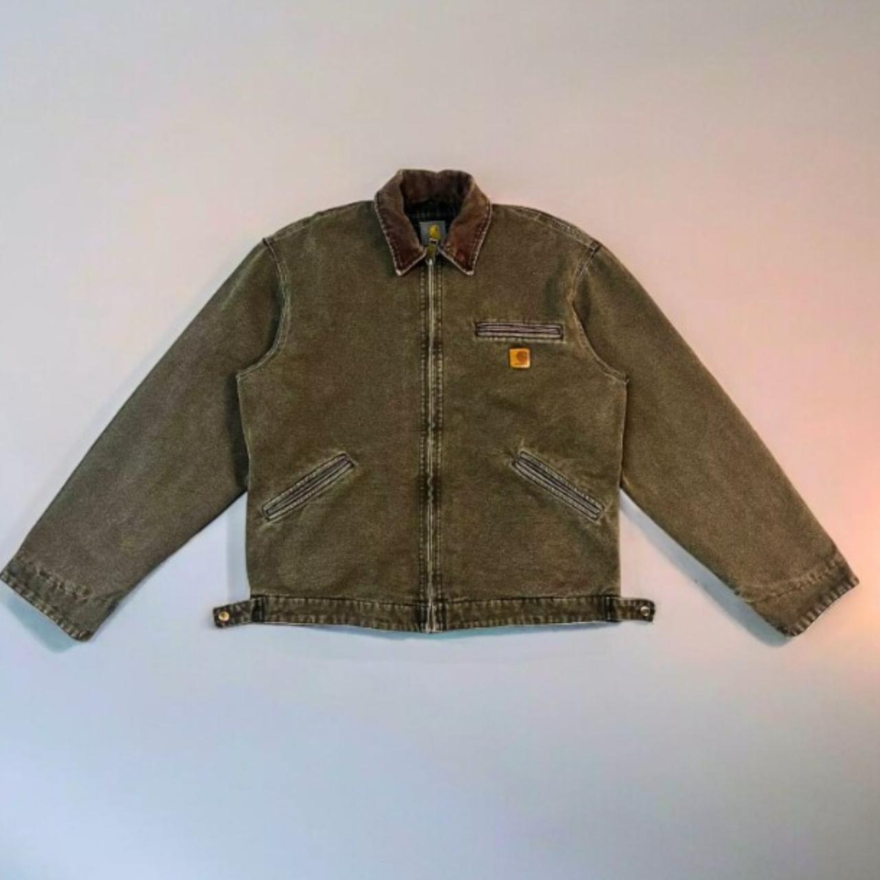 Carharttt J97 MOS Moss Detroit Work Jacket Reworked - Depop