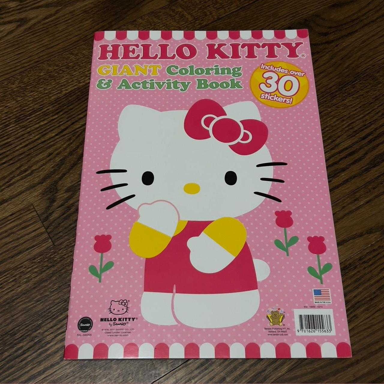 giant hello kitty coloring book from the 2000s!... - Depop