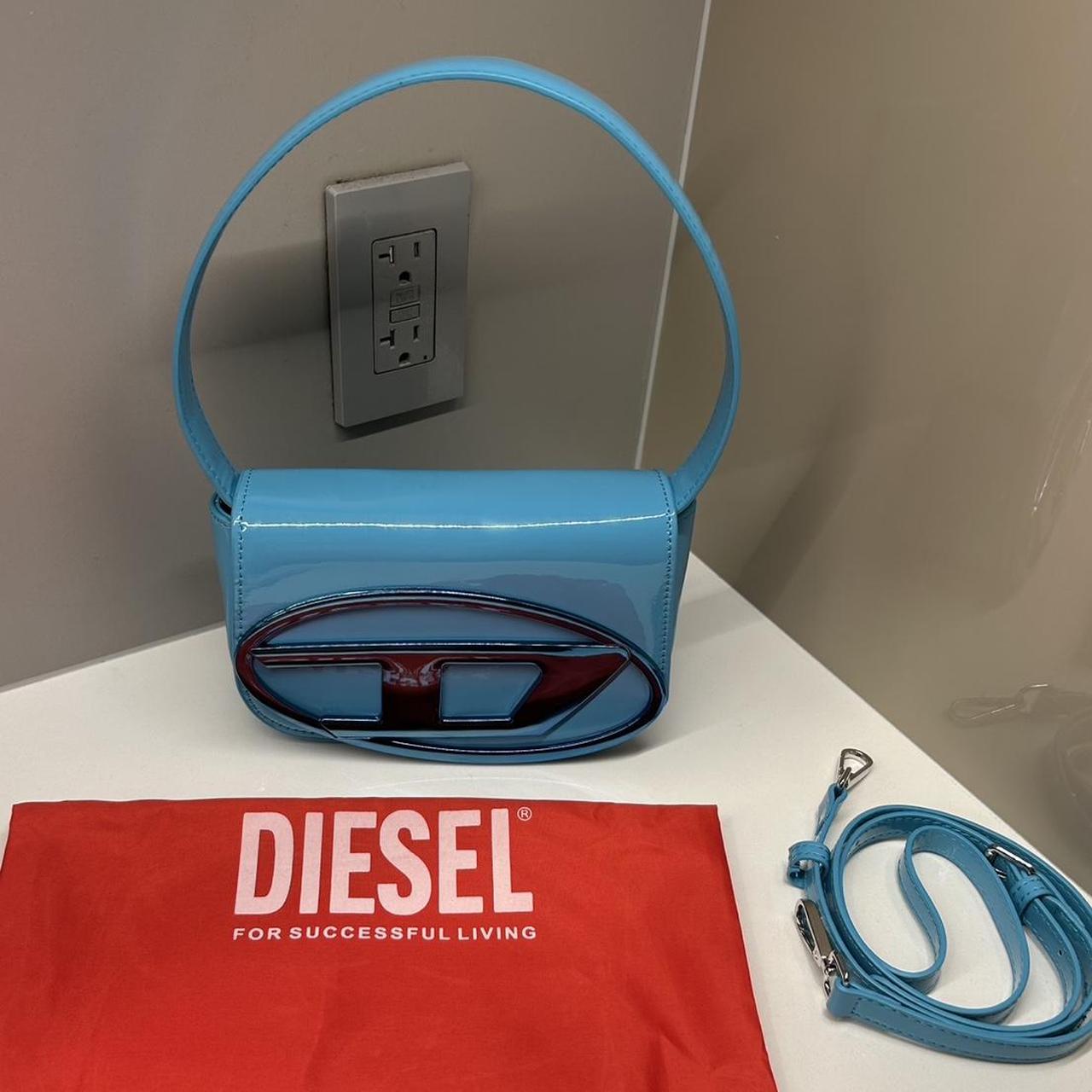 Diesel 1DR purse in aqua blue with dustbag included ... | Depop