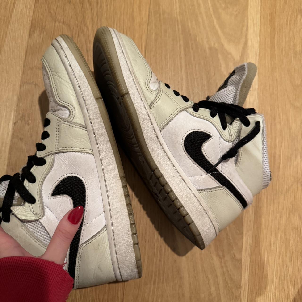 Nike high top Jordans cream color. Super comfortable... | Depop