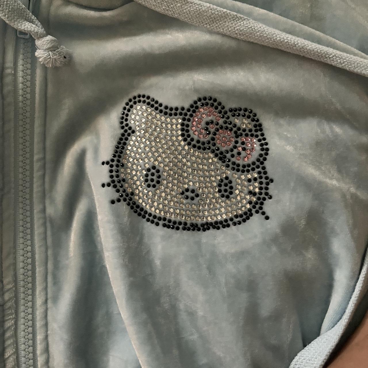 FOREVER 21 Limited Edition Blue Hello Kitty velour... - Depop