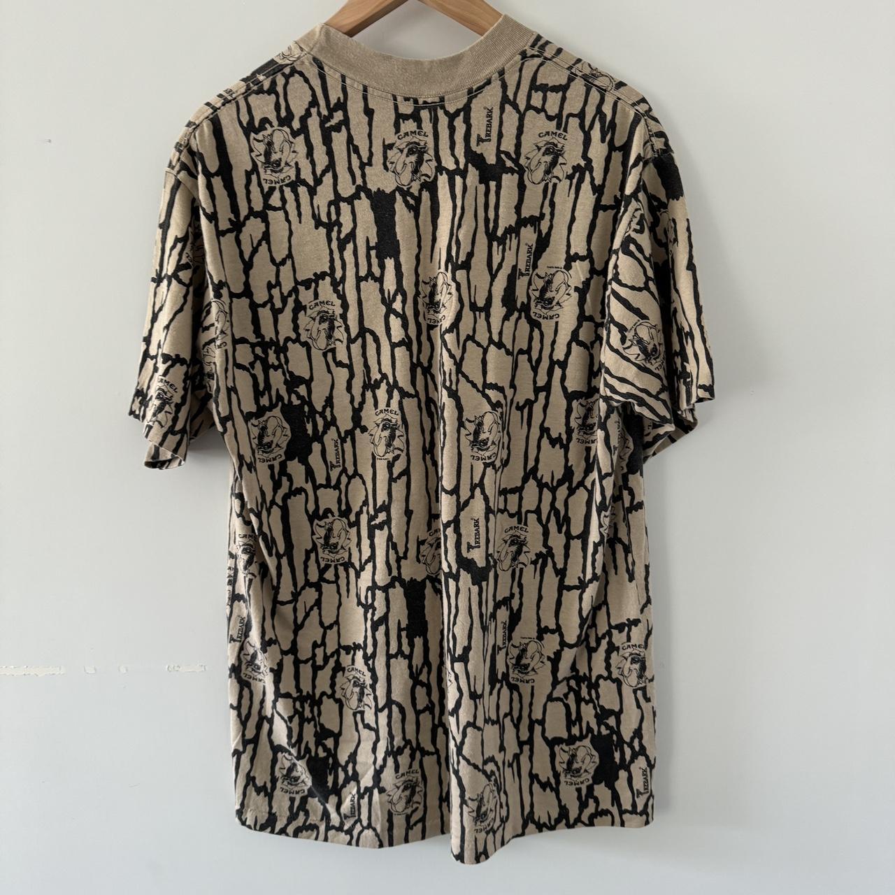 Vintage 80s Camo Camel Cigarettes T Shirt Single... - Depop