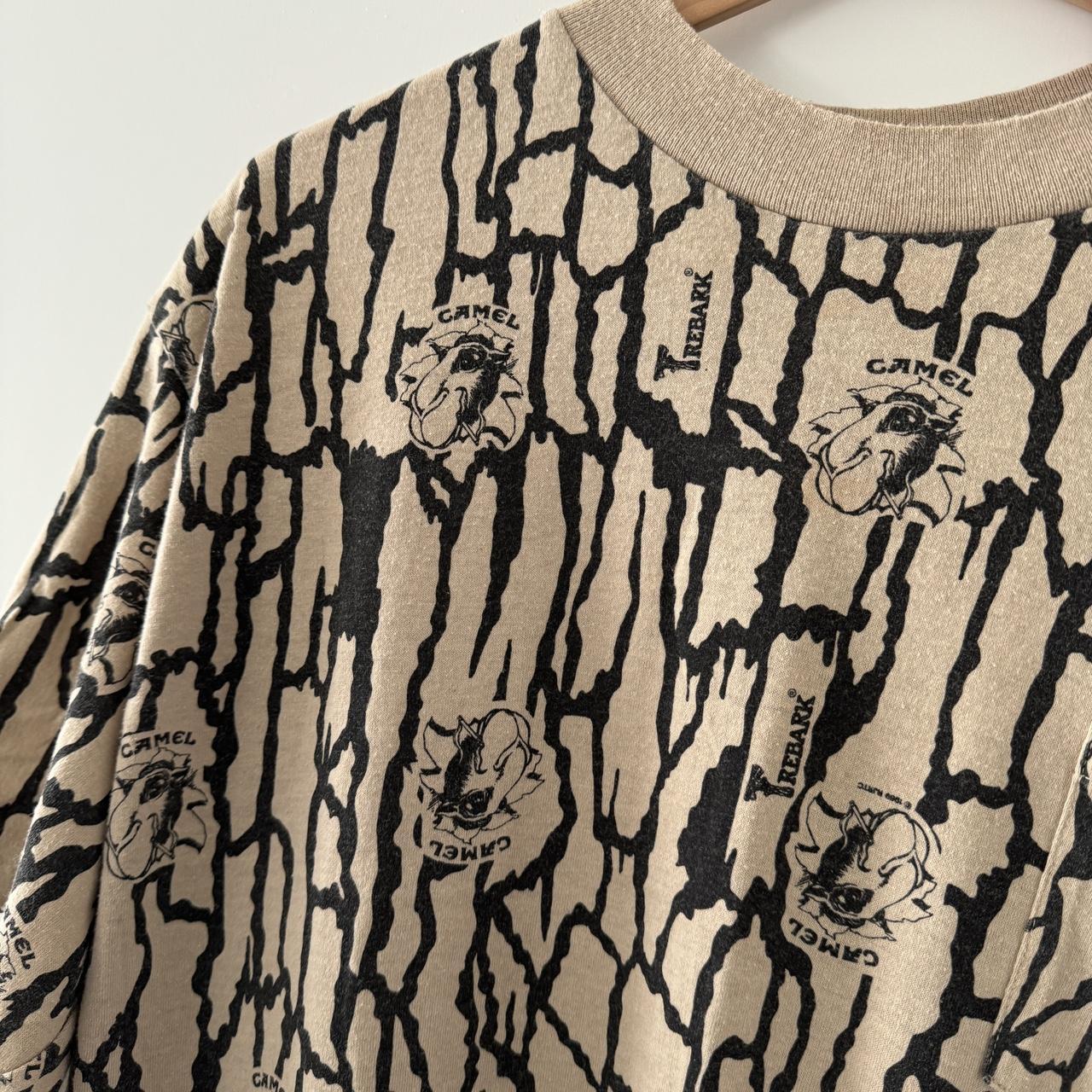 Vintage 80s Camo Camel Cigarettes T Shirt Single... - Depop