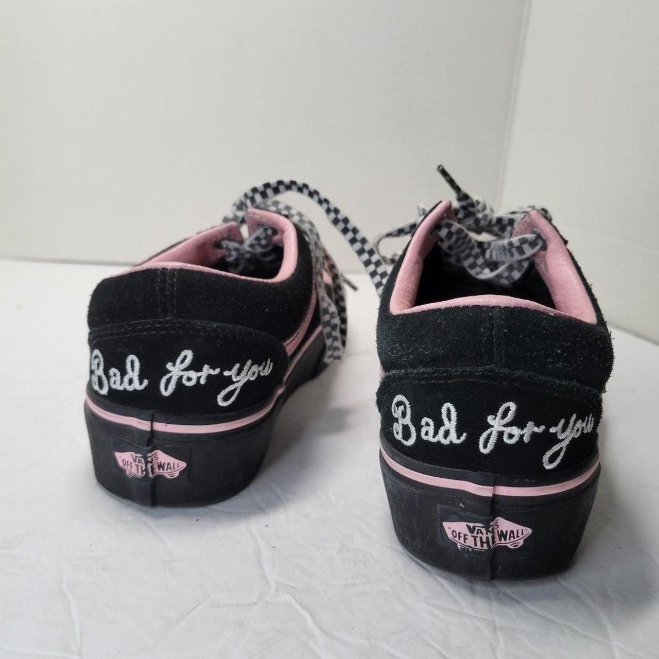 Lazy Oaf Bad For You Vans. Worn in. Purchased from... - Depop