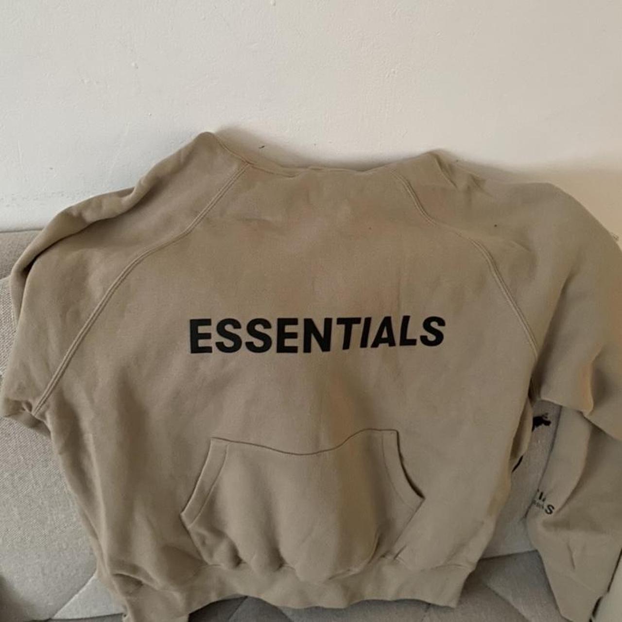 New FEAR OF GOD Essentials hoodie olive/khaki - XS... | Depop