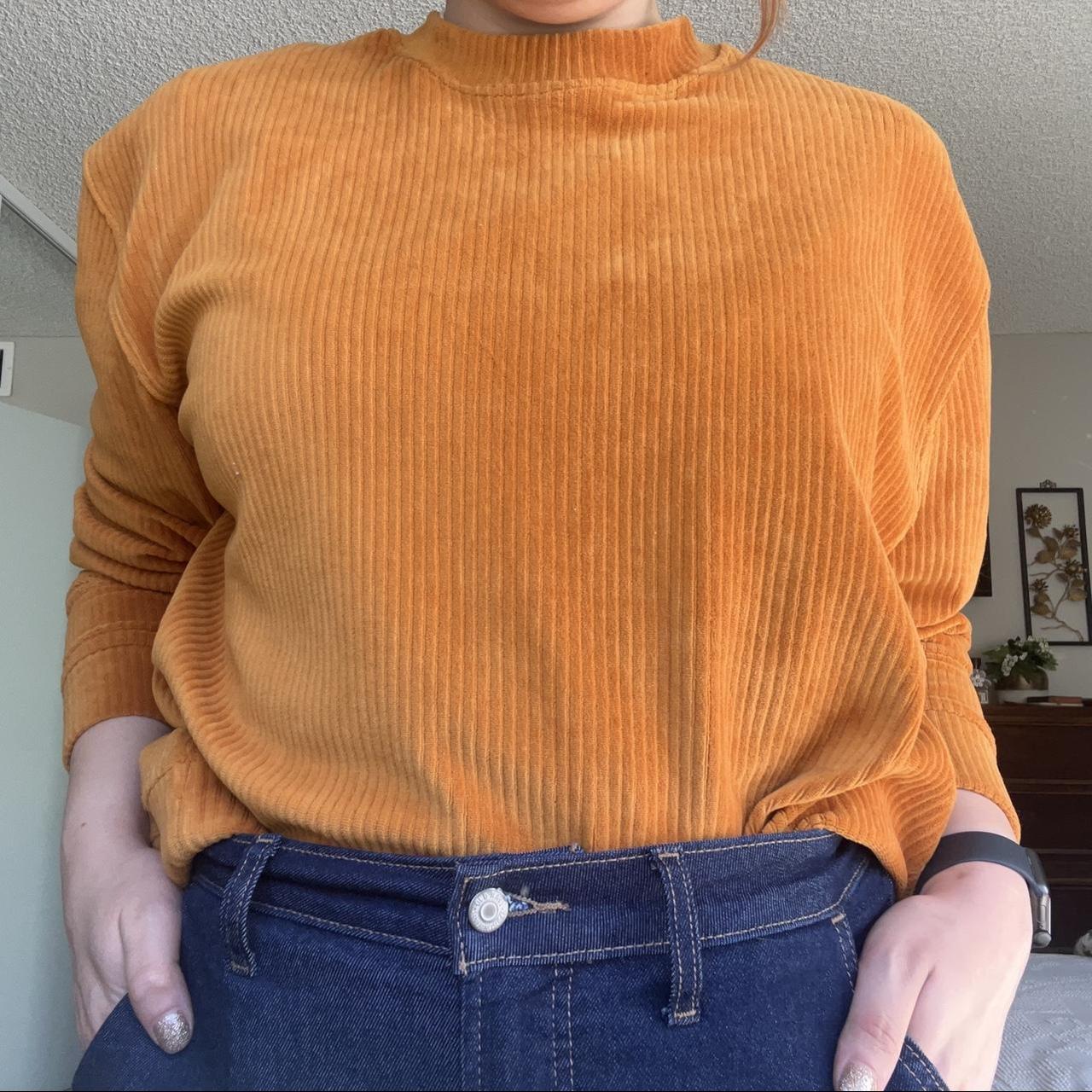 Topman Men's Orange Jumper | Depop