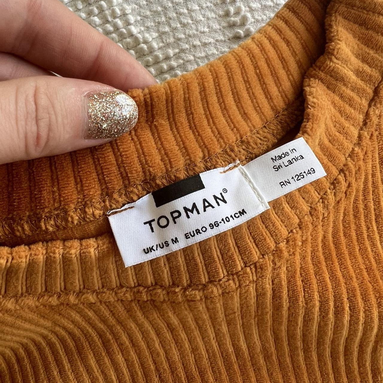 Topman Men's Orange Jumper | Depop