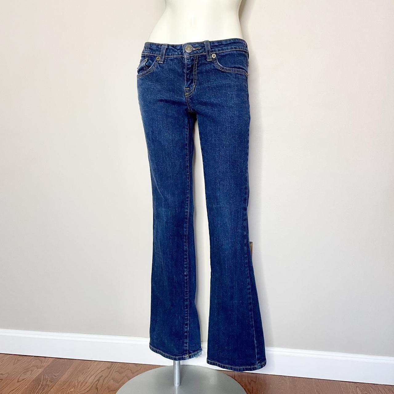Vintage 2000s rhinestone crown pocket jeans by No... - Depop