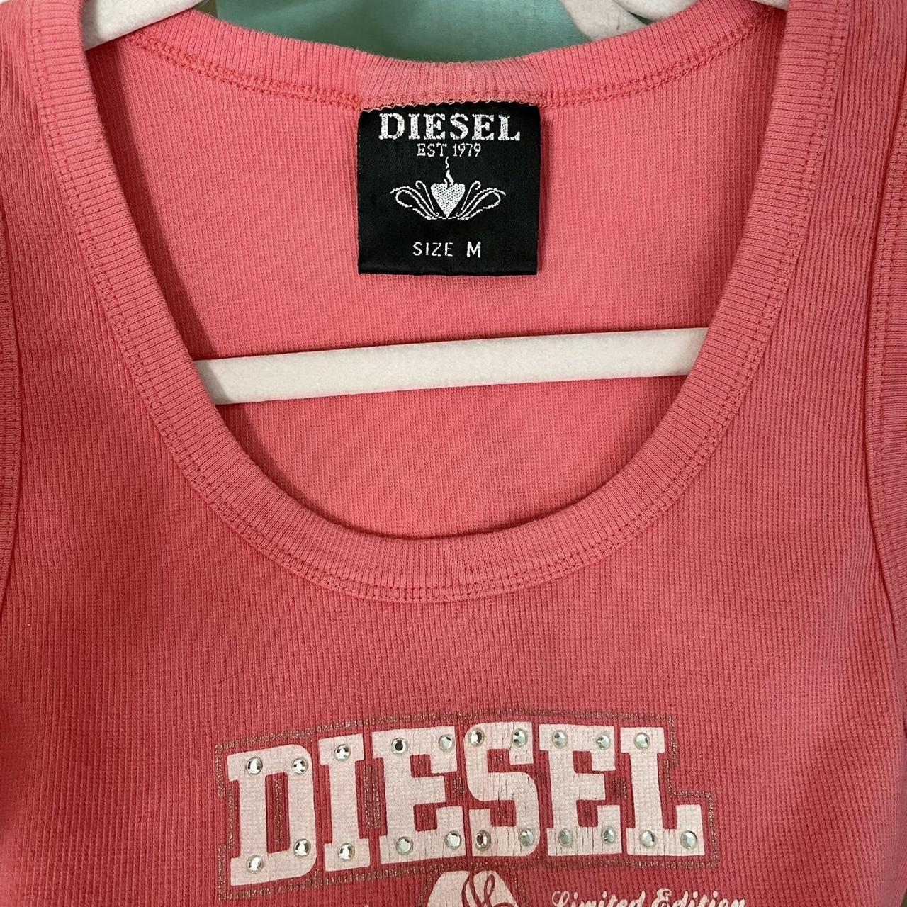 Diesel Women's Pink Vest | Depop