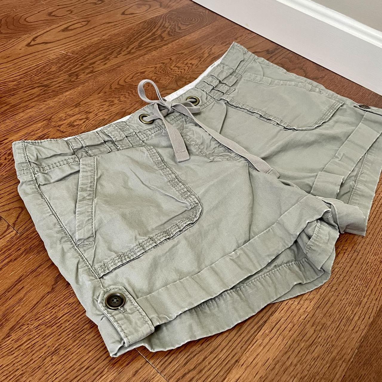 LOFT Women's Green Shorts | Depop