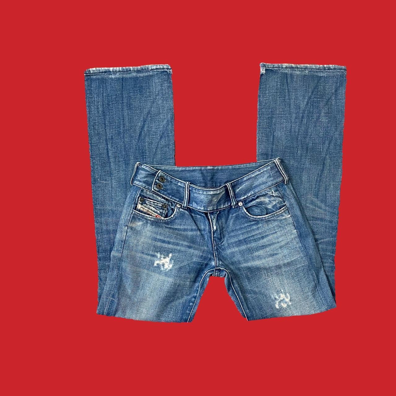 Vintage 2000s flare jeans by Diesel Super nice pair... - Depop