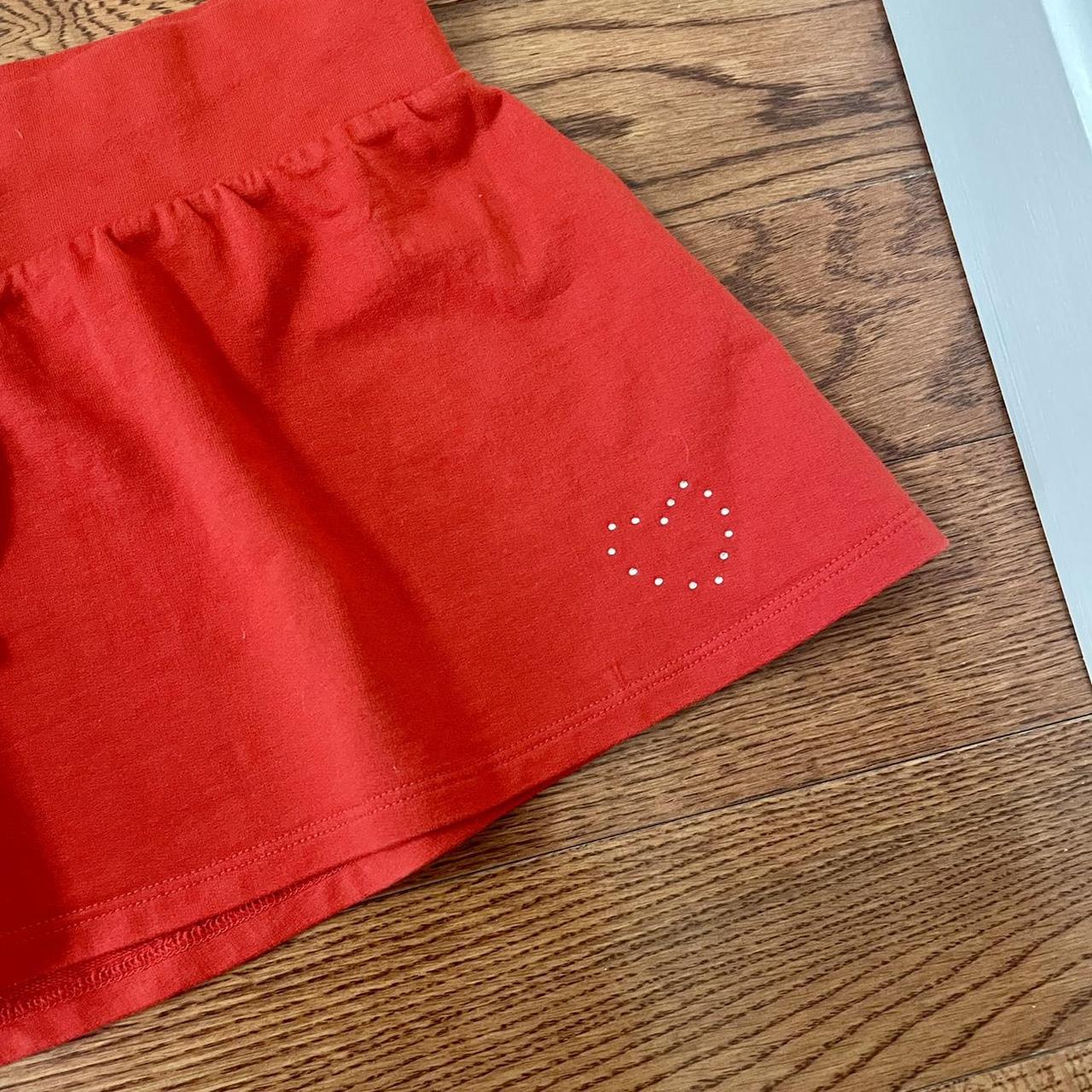 Vintage 2000s red micro mini skirt by Sunset Very... - Depop