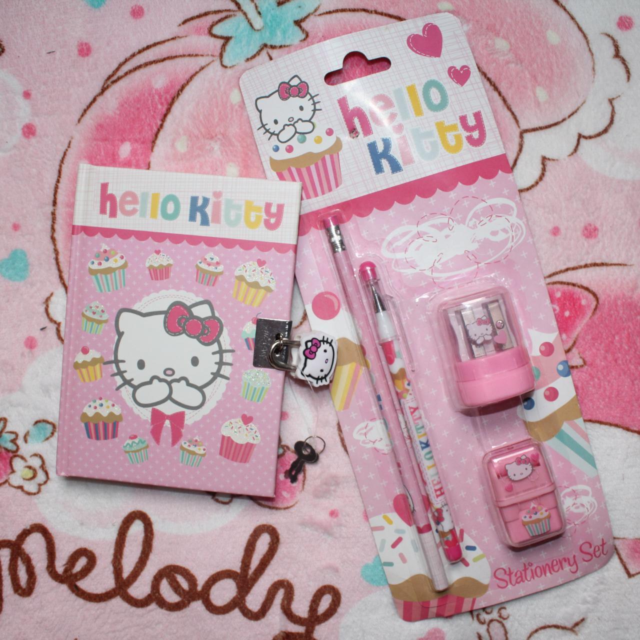 Hello kitty cute journal & stationary set... - Depop