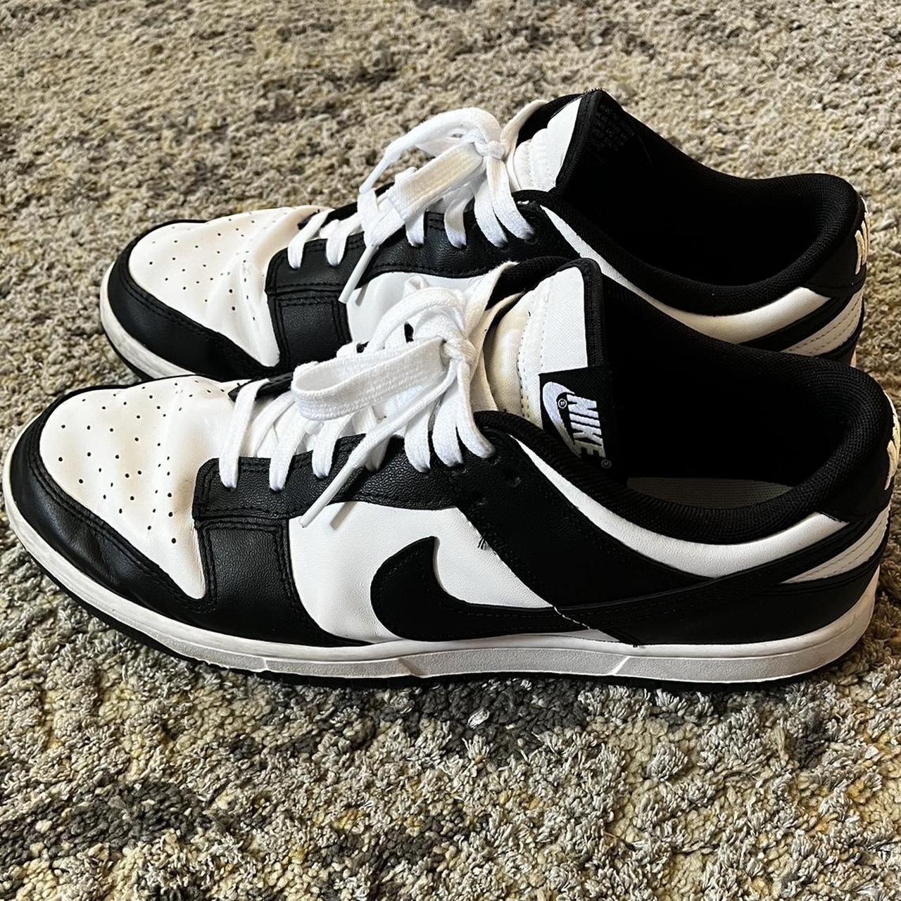 Panda Dunks -both white and black laces included - Depop