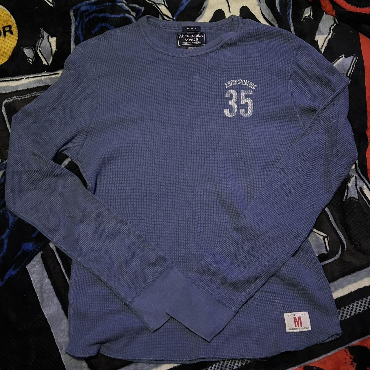 Vintage Abercrombie and fitch long sleeve thermal... - Depop