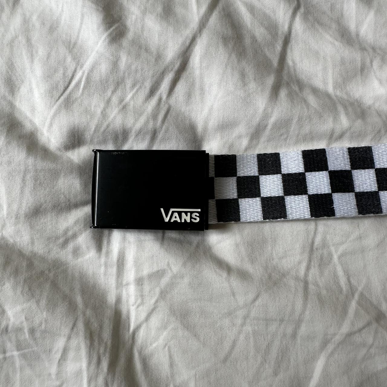 VANS- checkered adjustable belt - Depop