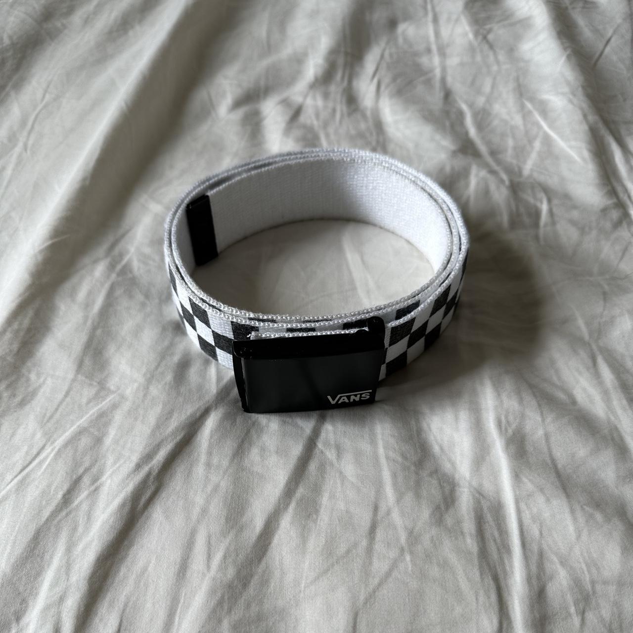 VANS- checkered adjustable belt - Depop