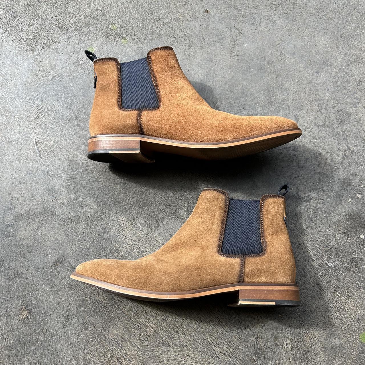 Suede work boots 🙌 haven’t worn 🙌size 8 - Depop