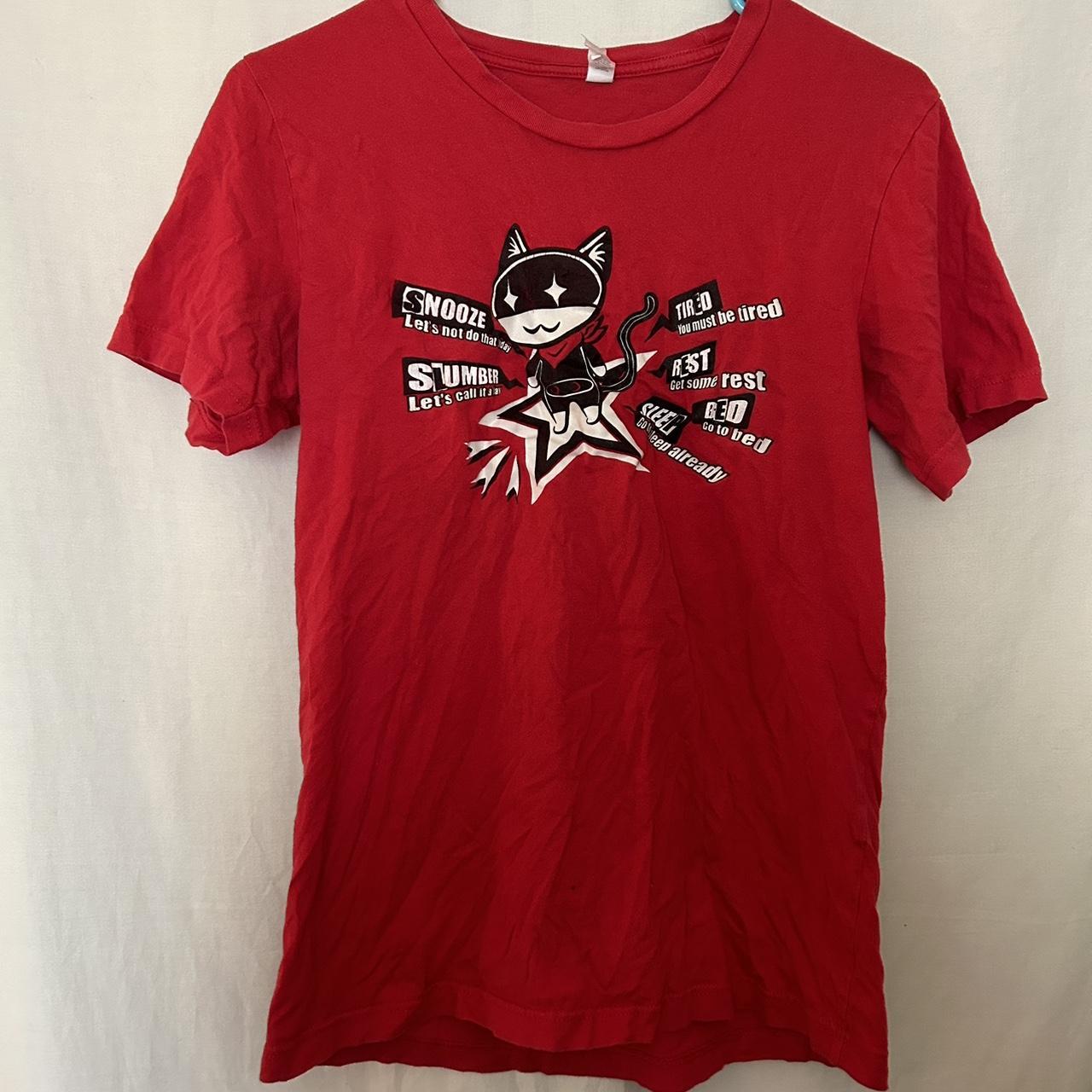 Persona 5 Morgana shirt, glow in the dark Got it... - Depop