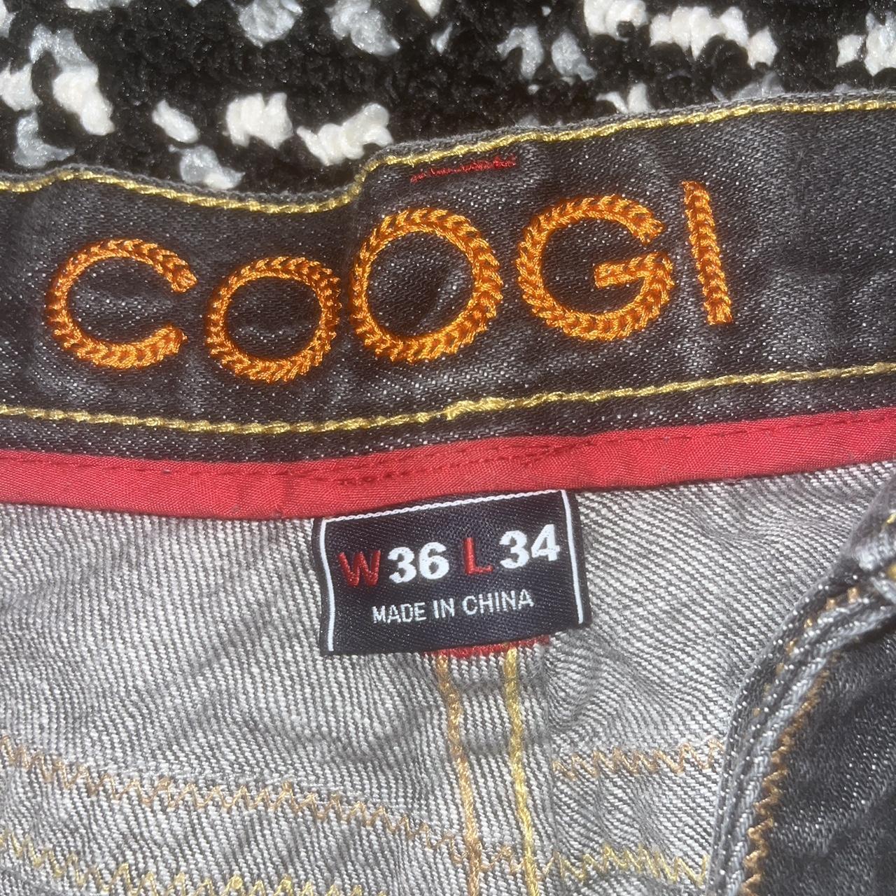 coogi flame pocket baggy jeans! these are so so cool... - Depop
