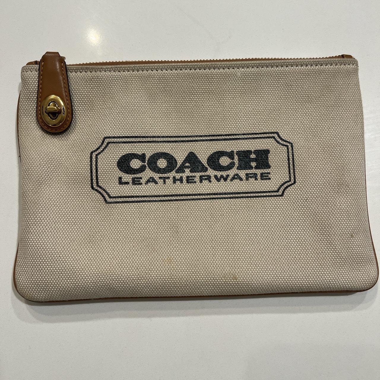 COACH CANVAS SLEEVE POUCH FOR ESSENTIALS AND MAKEUP - Depop