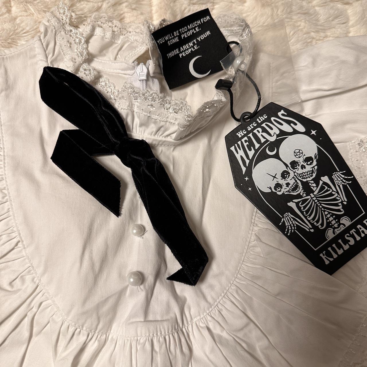 Killstar White and Black dress 🖤 New with tags 🖤... - Depop