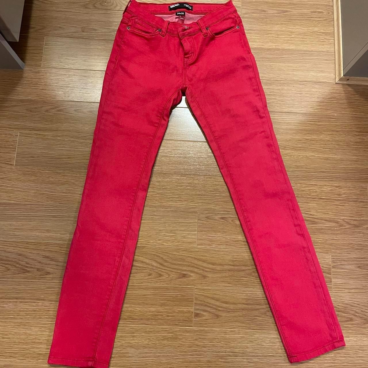 URBAN OUTFITTERS BDG MID RISE RED CIGARETTE JEANS 🤍... - Depop