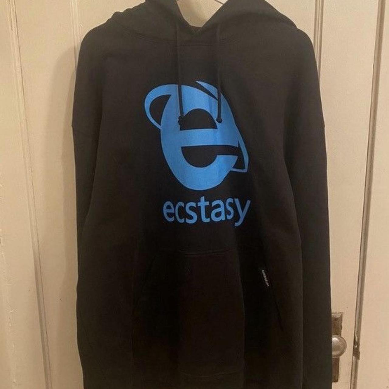 Vetements Ecstasy Hoodie Medium, Oversized so fits... - Depop