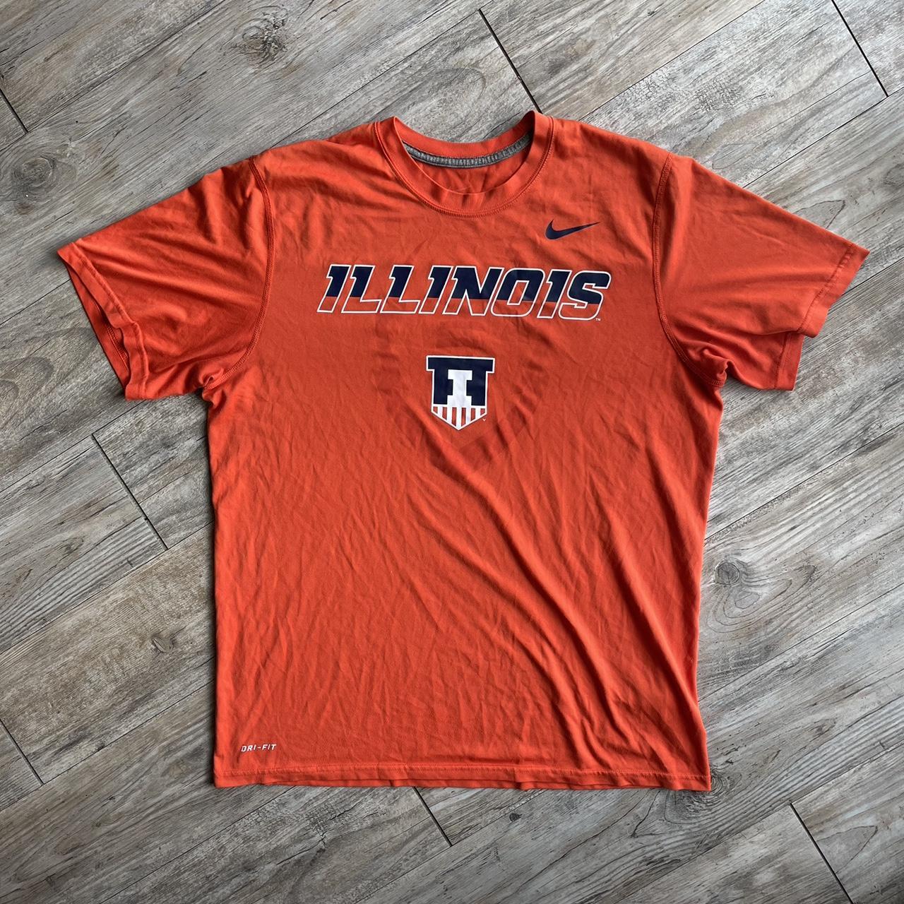 Illinois university of Illinois Nike Dri-fit shirt.... - Depop