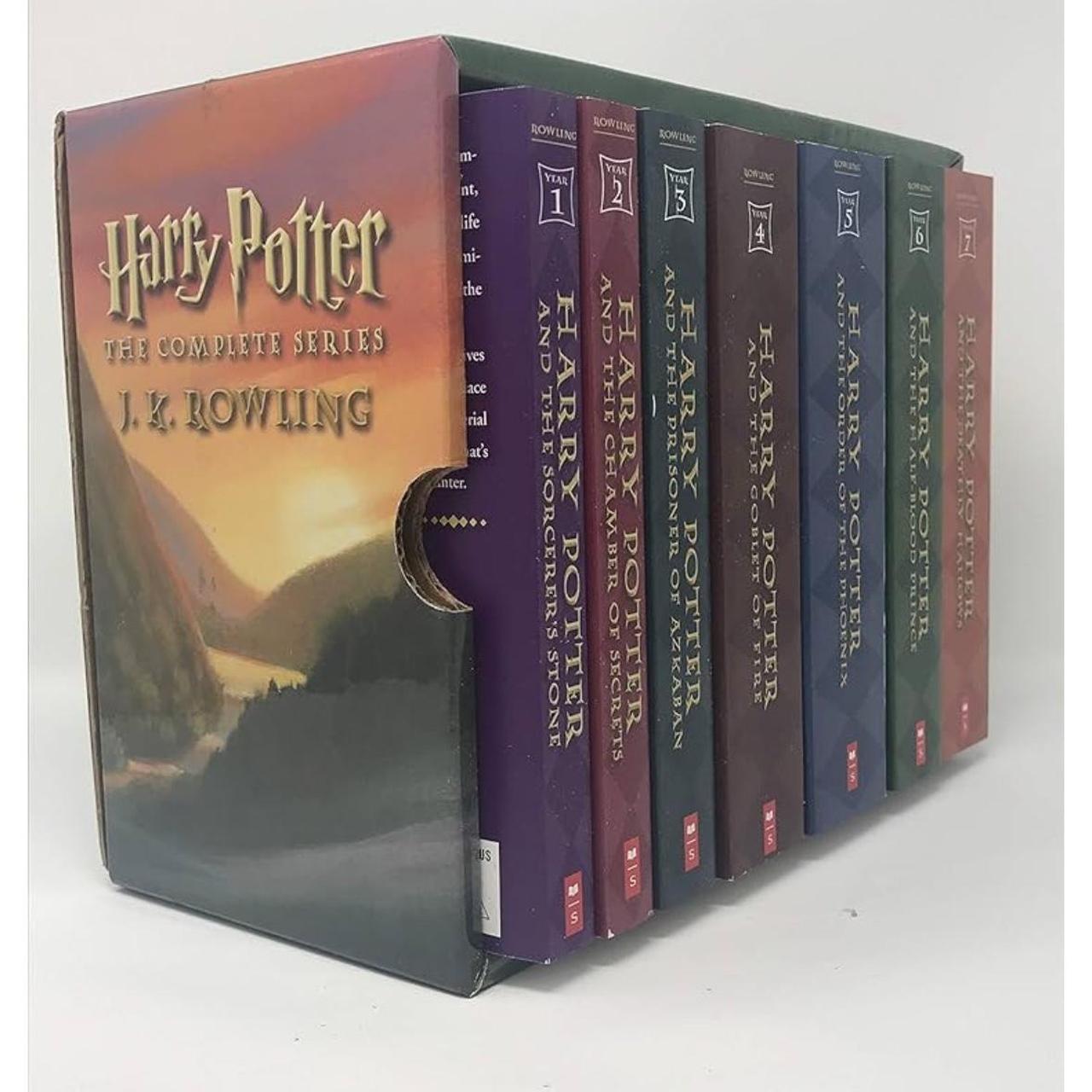 Harry Potter Complete Series 7 Book Set (Paperback)... - Depop