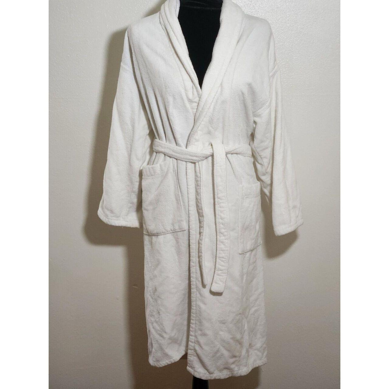 Carrara Spa Hotel Style White Thick Terry Cloth Robe... - Depop