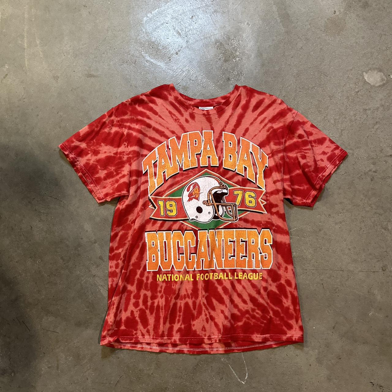 Retro Tampa Bay Buccaneers Tie Dye t-shirt size... | Depop