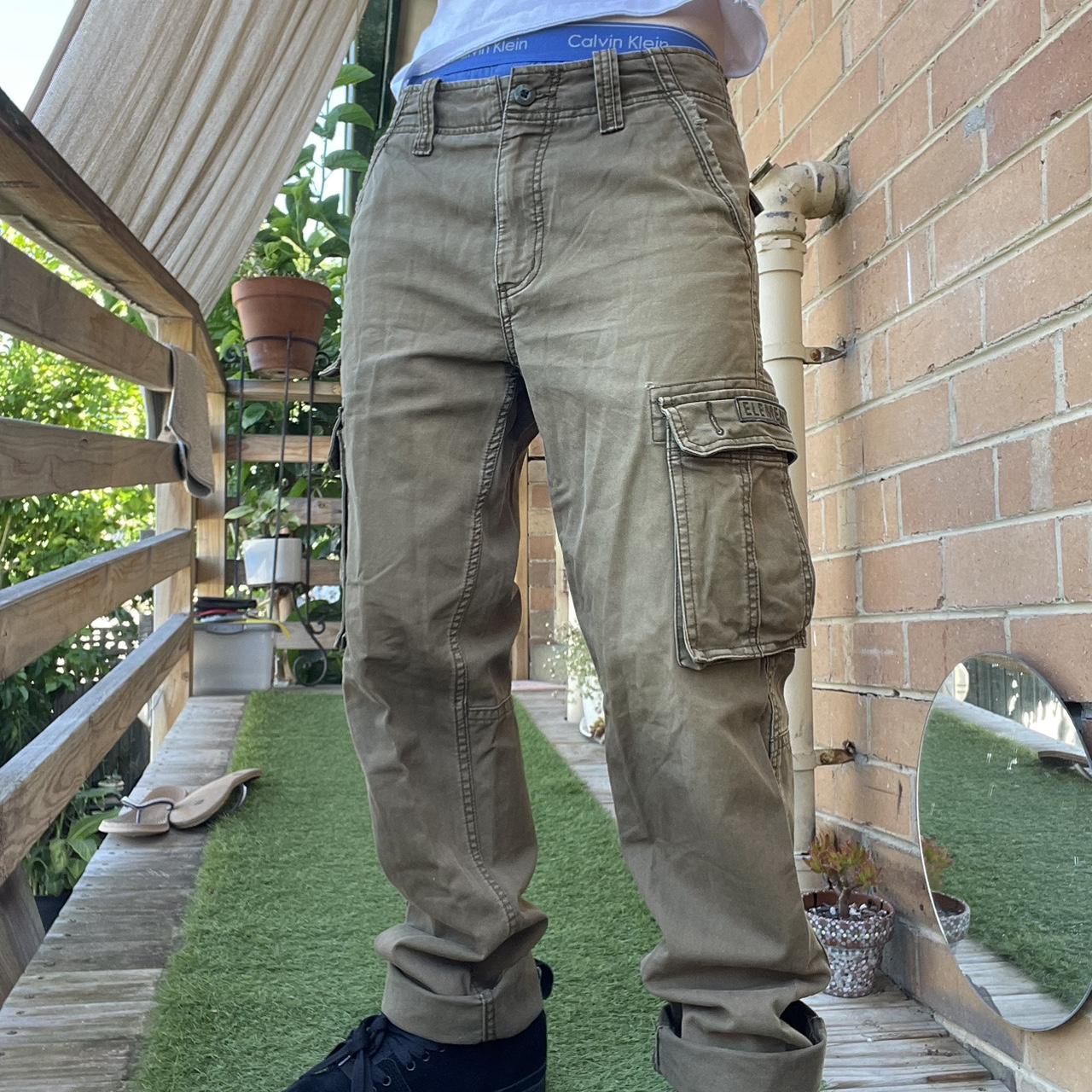 Element cargo pants Vintage | Tan | light brown |... - Depop
