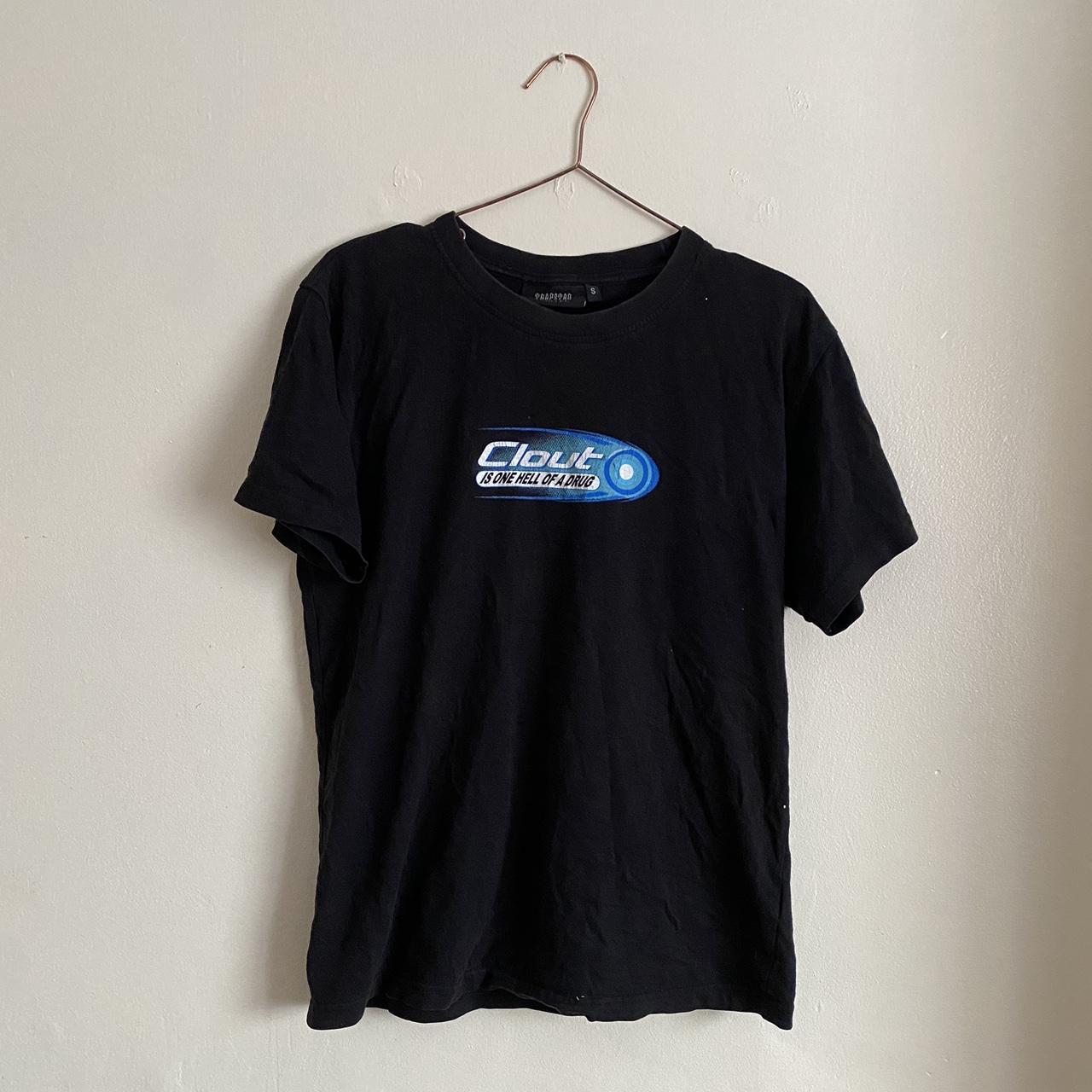 Trapstar “clout is a drug” tee Size small Good... - Depop