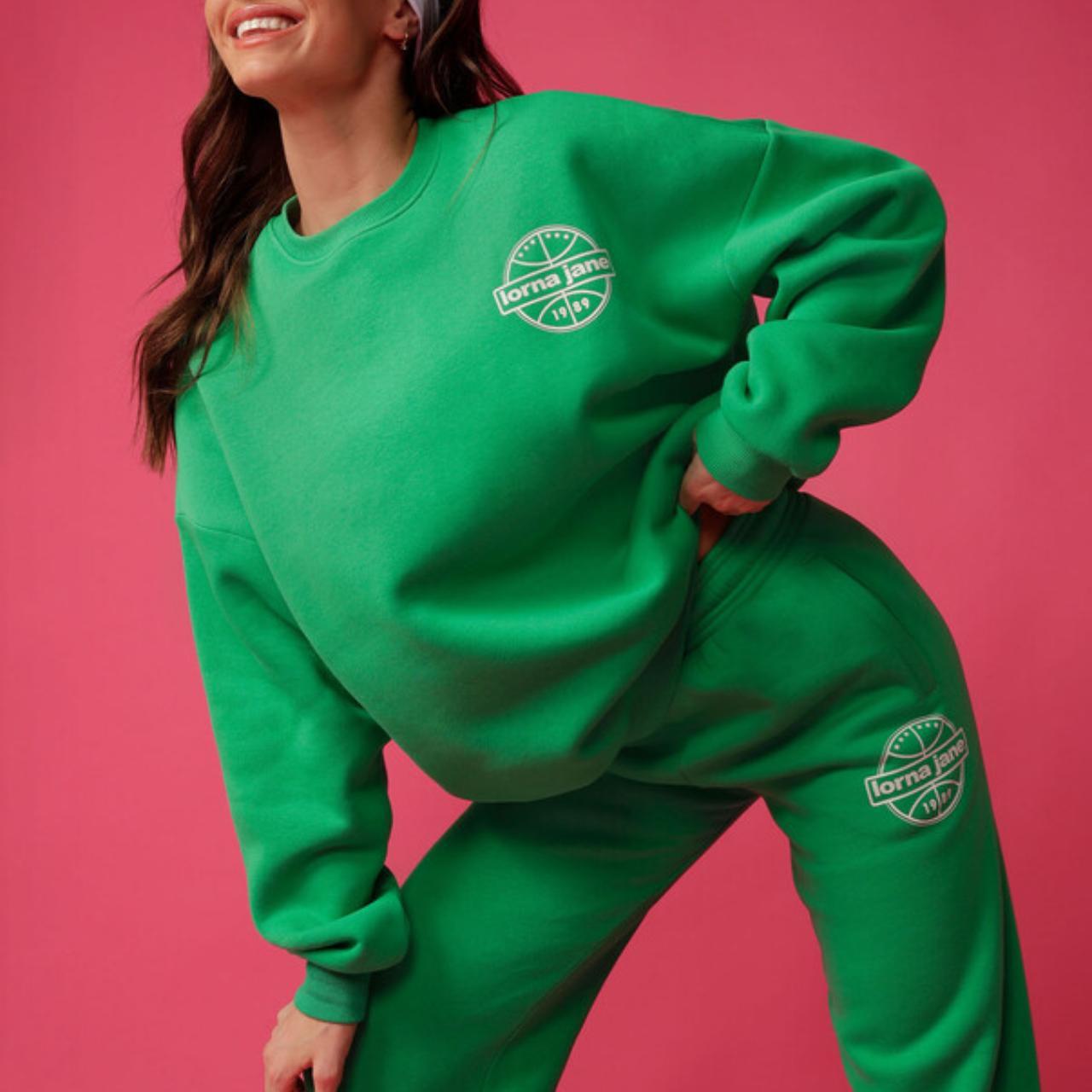 Lorna Jane Green Recovery Oversized Sweat RRP:... - Depop