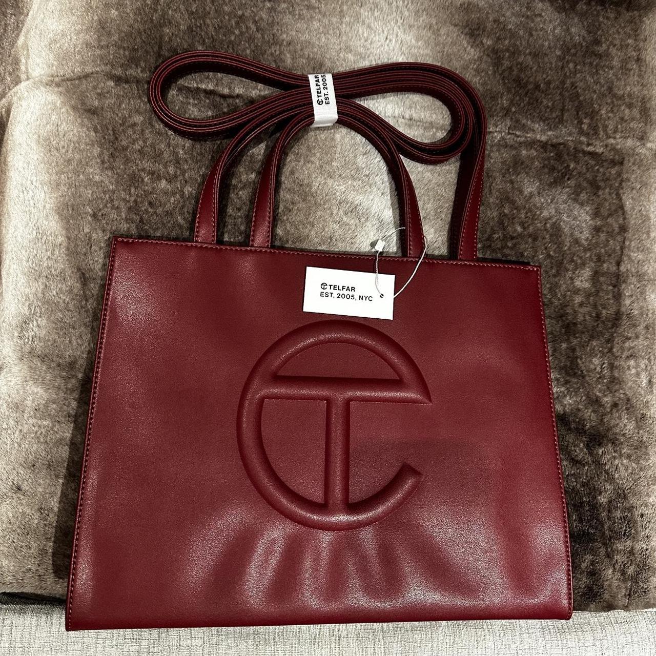 Authentic Telfar Shopping bag Size: Medium Colour:... - Depop