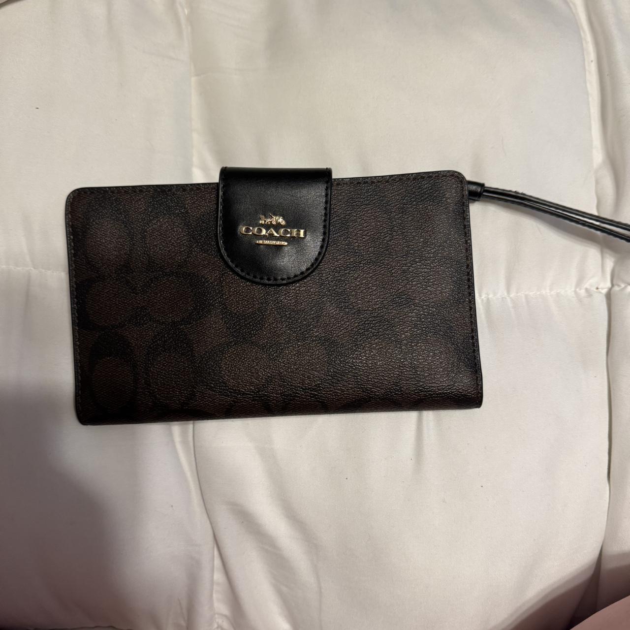 Brown Coach tech-phone wallet PLEASE MESSAGE BEFORE... | Depop