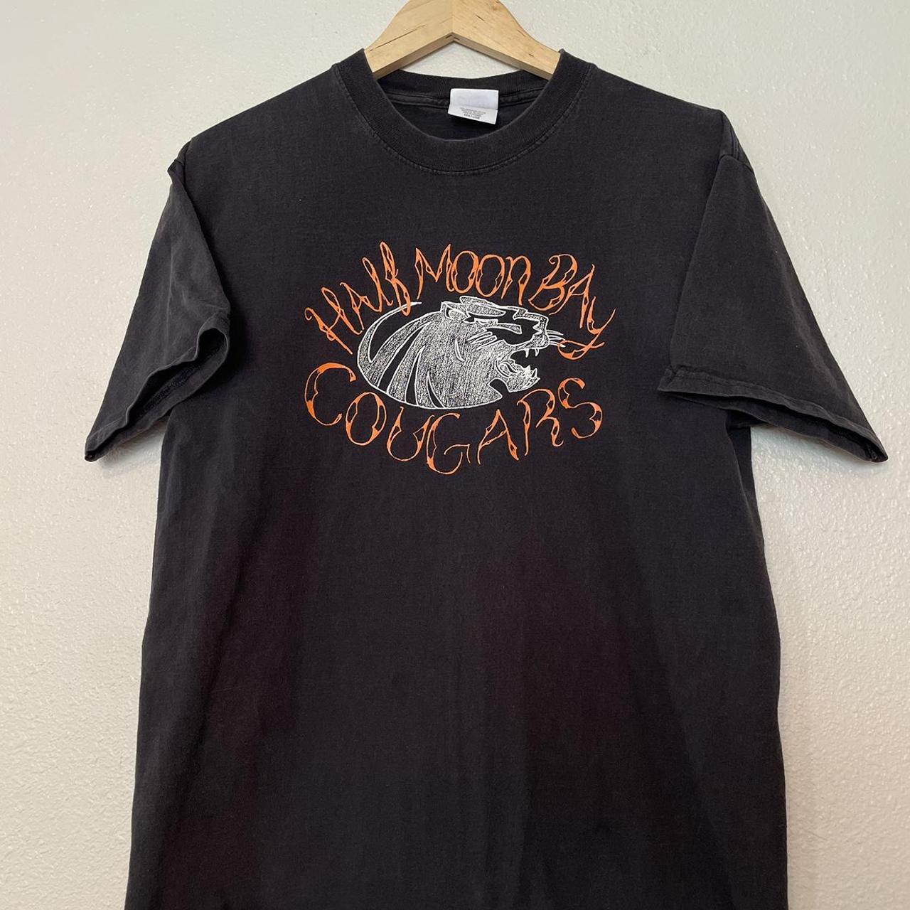 Half Moon Bay Cougars vintage style tee Men’s Large... - Depop