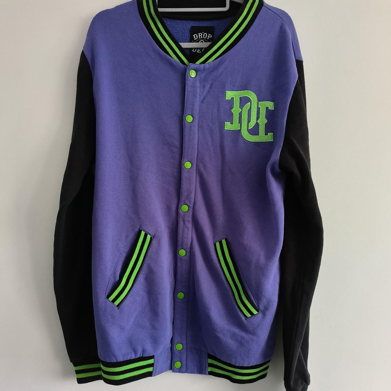 Dropdead Men's Purple and Green Jacket | Depop