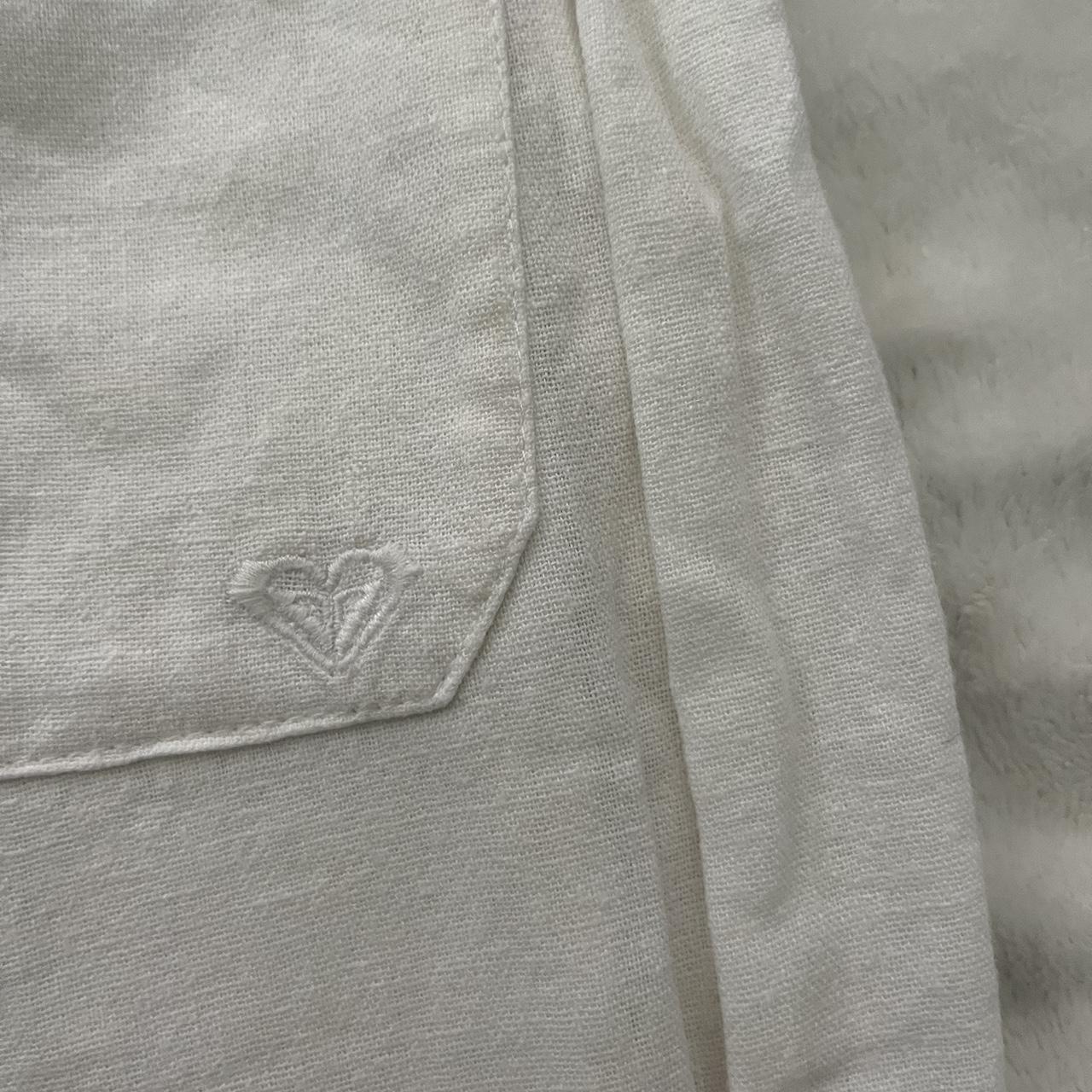 Roxy Women's White Trousers | Depop