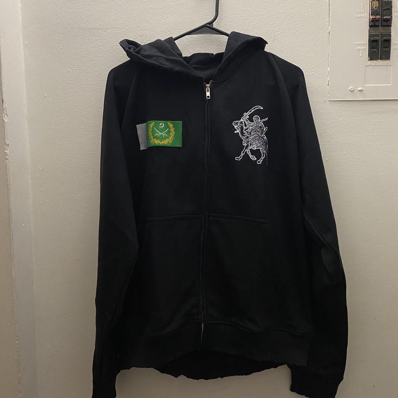 Highest tendencies black polo zip up size medium... - Depop