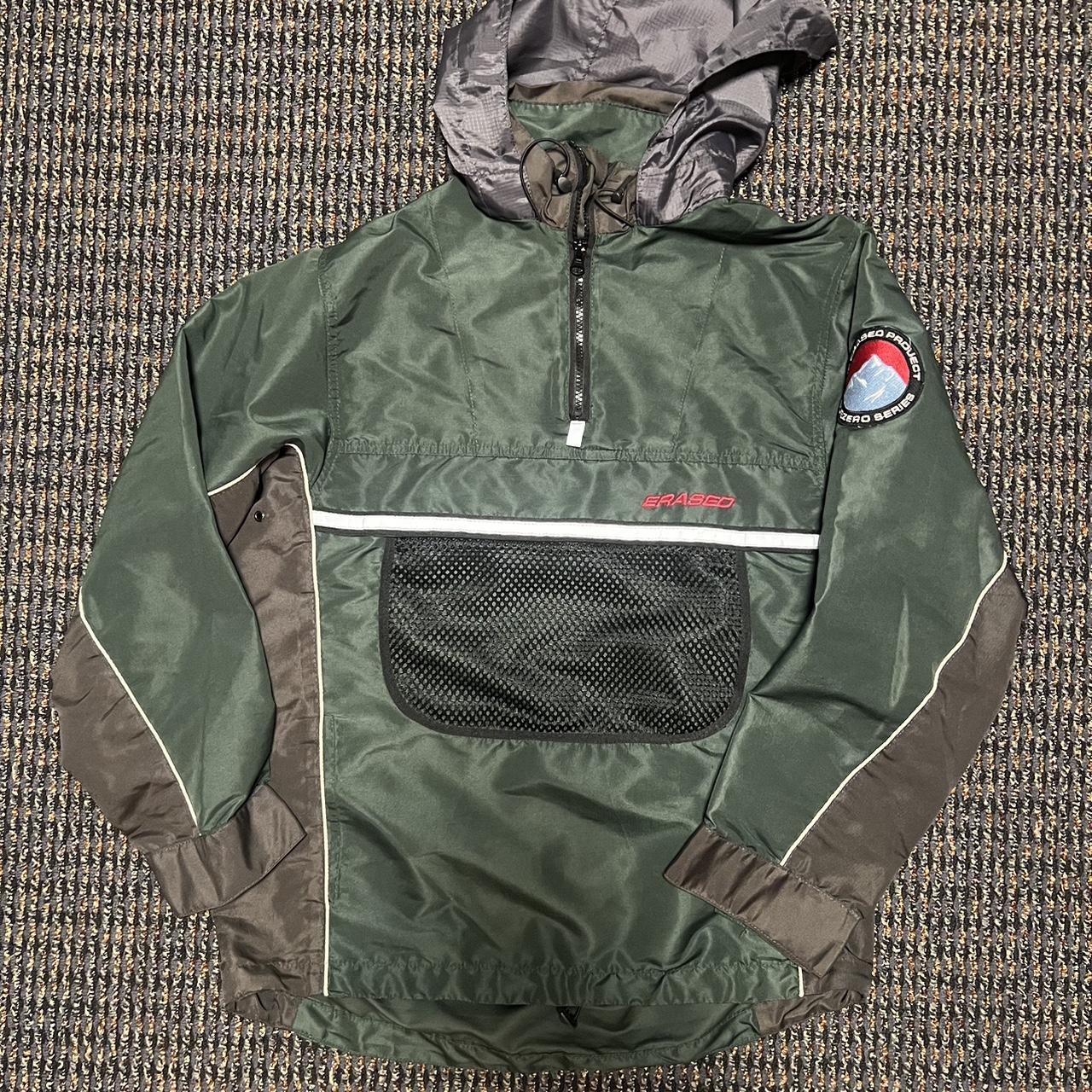 Erased Project Men's Green and Black Jacket | Depop