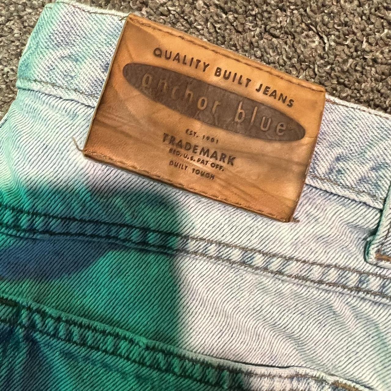 Anchor Blue Jorts Sz 33 - Depop