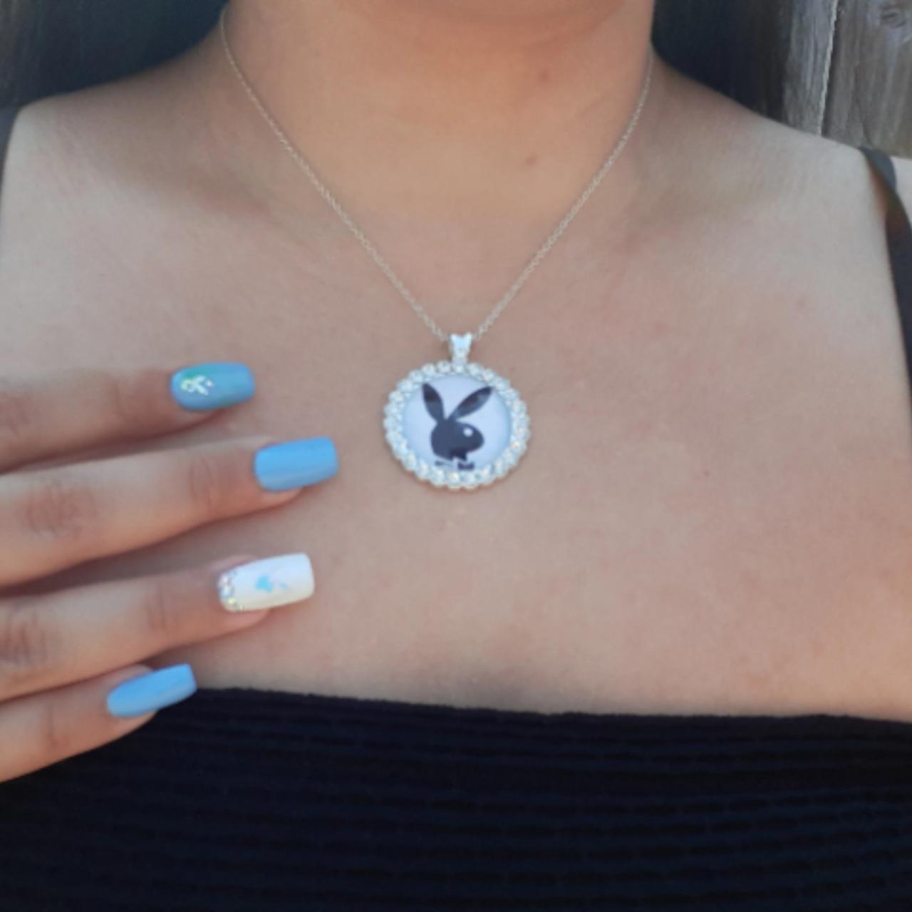 HOT PINK Bling PB Bunny Pendant (1 of 1) [Pendant... - Depop