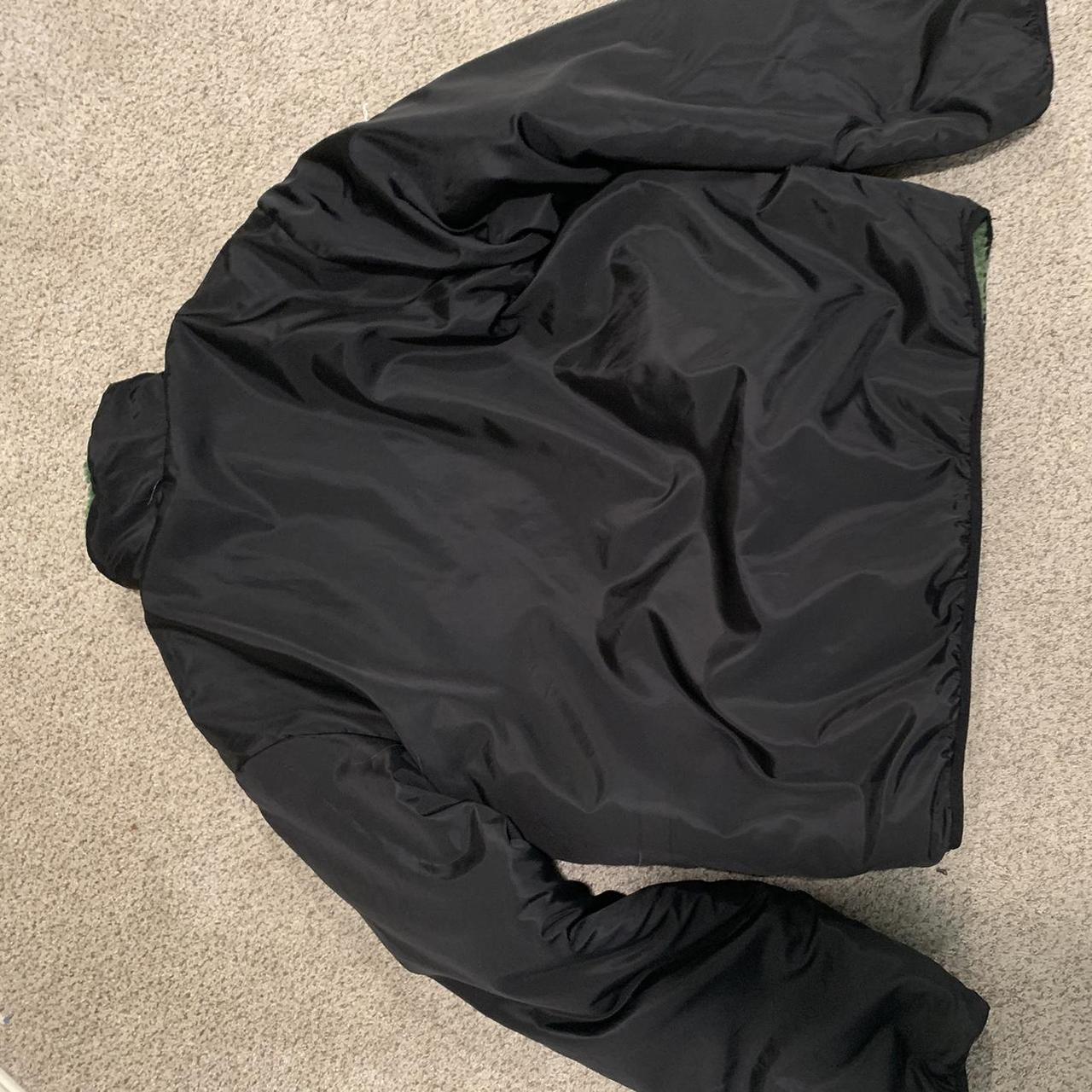 Selling green stussy 8 ball fleece, reversible. Only... - Depop