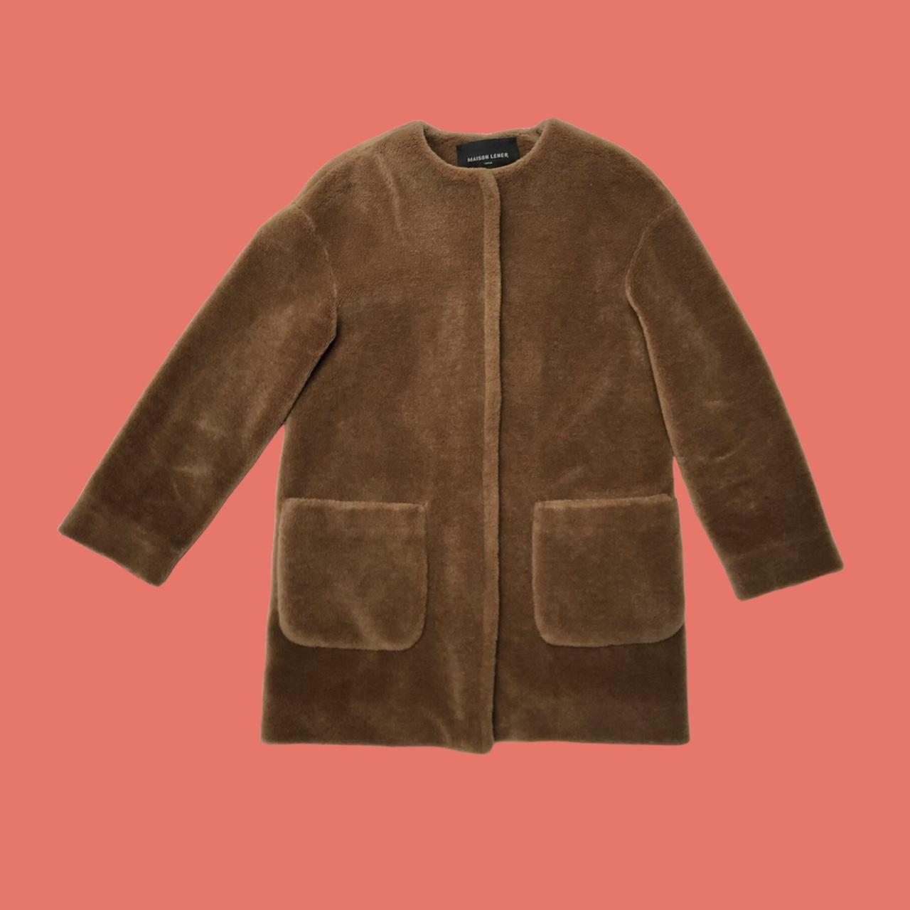 Gorgeous 100% wool teddy coat by designer Maison... - Depop