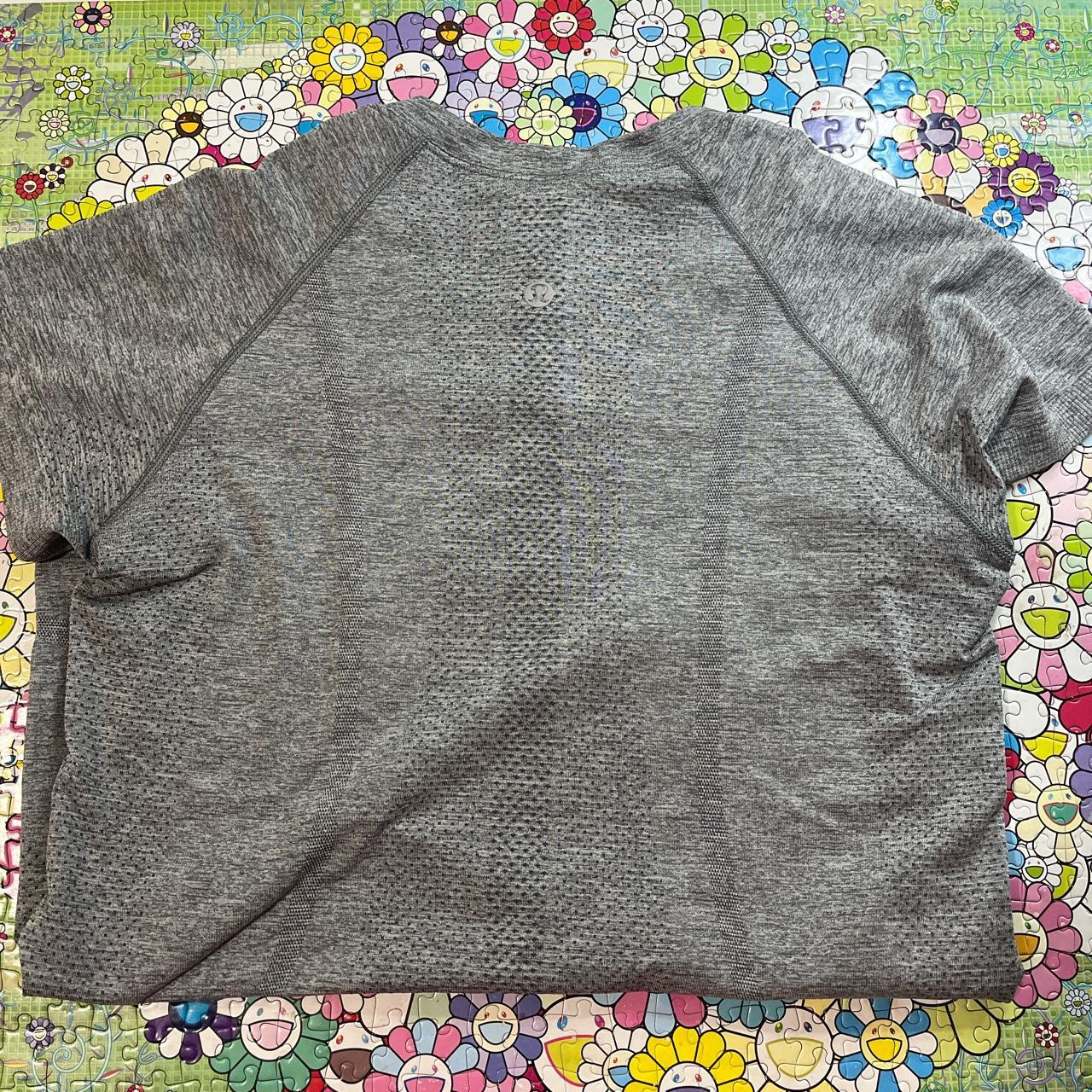 Gray lululemon short sleeve swiftly tech size 6. Too... - Depop
