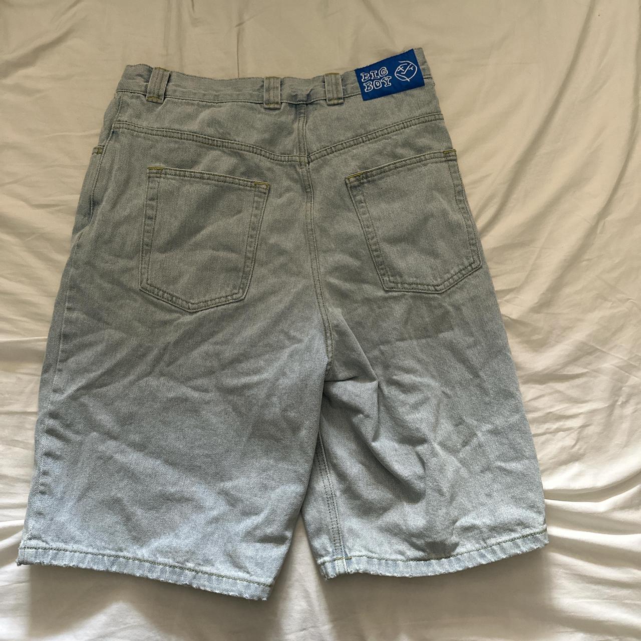 Polar skate co big boy jorts Light wash medium Worn... - Depop
