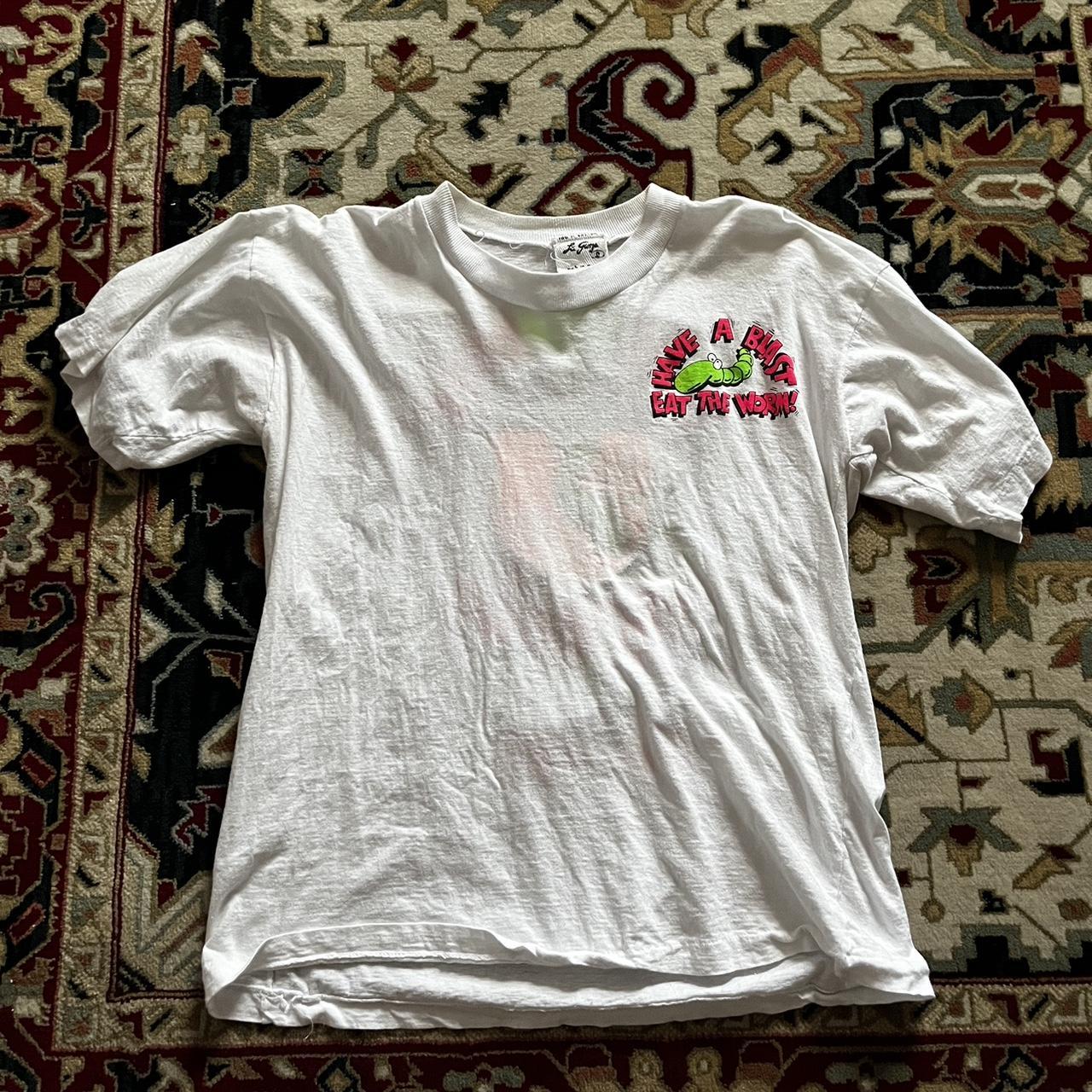 Vintage Atomic Shirt 21 inches long 16 inches... - Depop