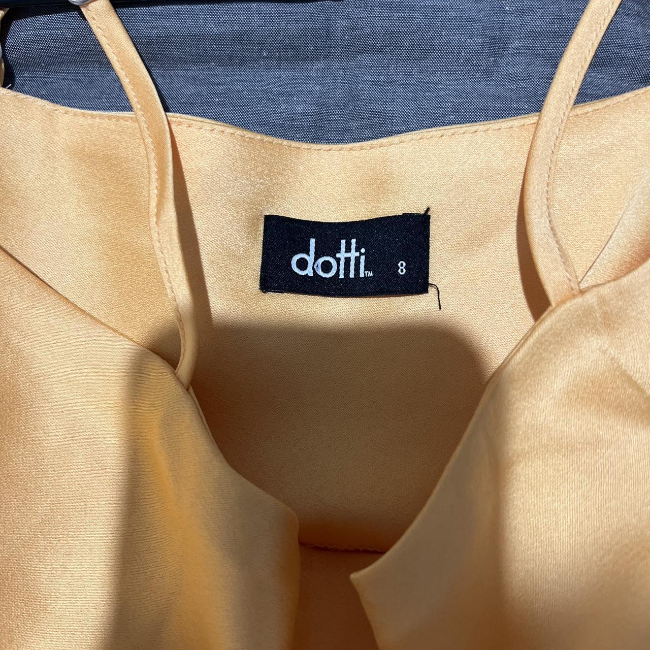 orange satin top from dotti never wore - Depop